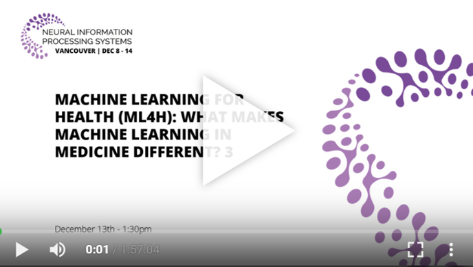 NeurIPS – machine learning for health - ΑΙhub
