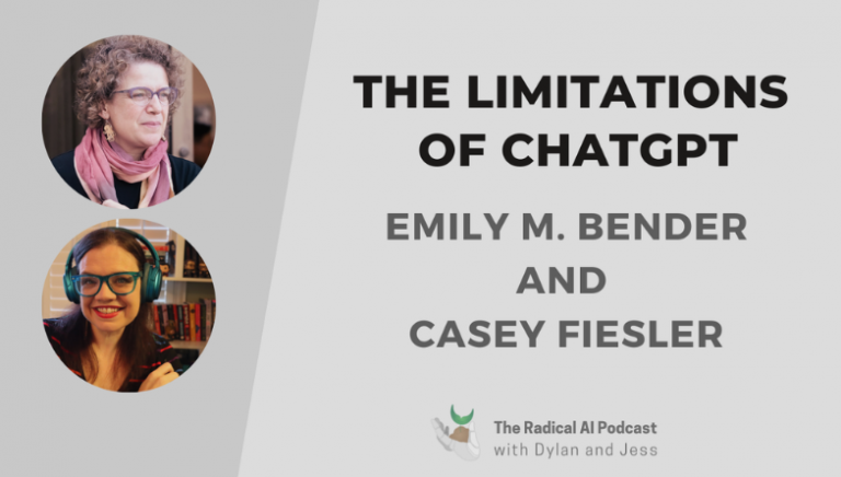 Radical AI podcast: the limitations of ChatGPT with Emily M. Bender and ...